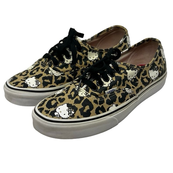 Vans | Shoes | Vans X Hello Kitty Leopard Sneakers Size 9 Sanrio Retro ...